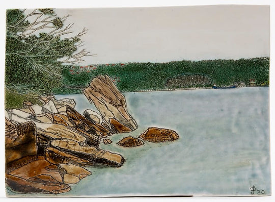 The fallen rock (Nielsen Park) 2020 – Australian Galleries